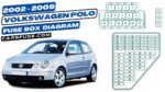 2002-2009 Volkswagen Polo 9N Fuse Box Diagram
