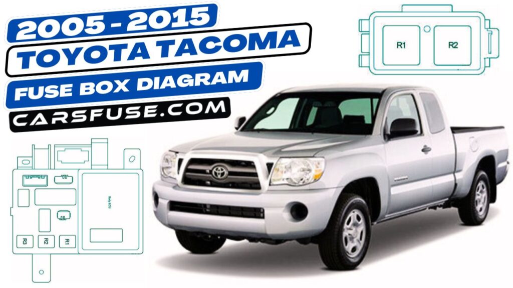 2005-2015 Toyota Tacoma fuse box diagram