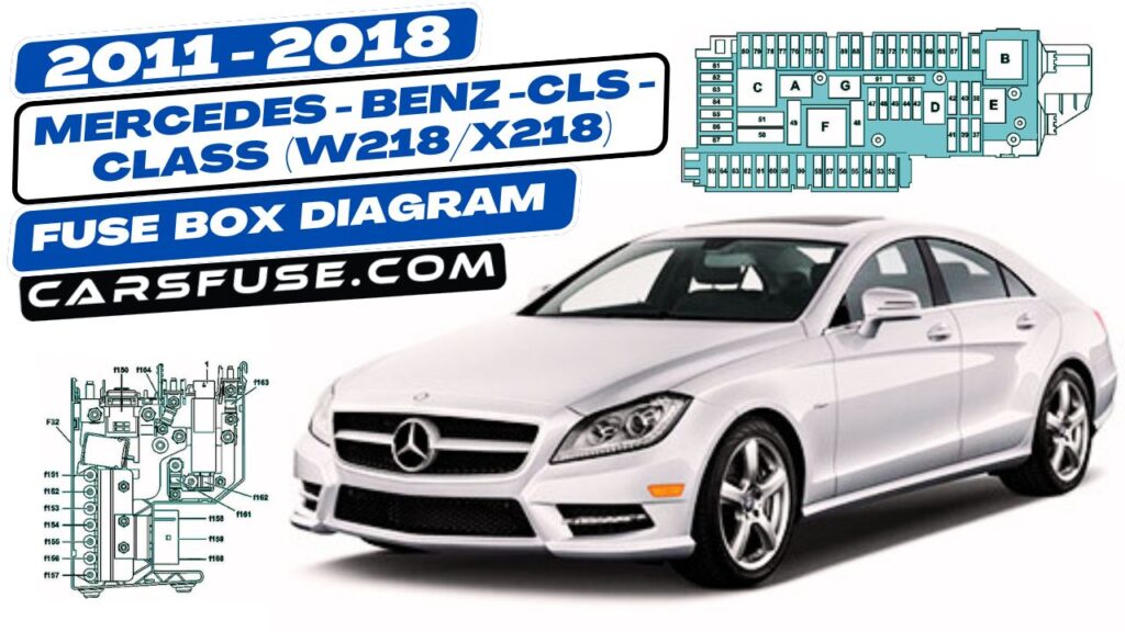 2011-2018 Mercedes-Benz CLS-Class (W218/X218) fuse box diagram