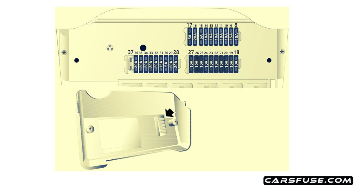 2001-2006 Land Rover Defender Fuse Box Diagram