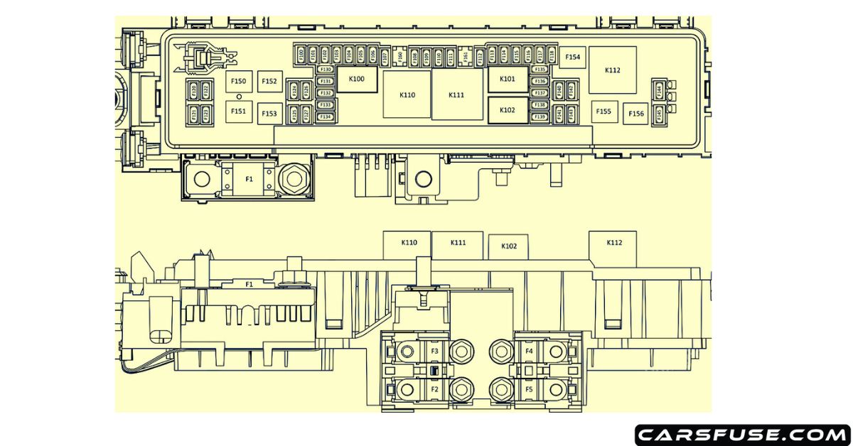 2016-2018 Tesla Model S Fuse Box Diagram