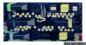 2004-2009 Opel/Vauxhall Astra H fuse box diagram