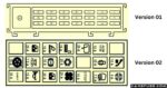 2005-2008 Renault Modus fuse box diagram