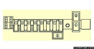 2005-2008 Renault Modus fuse box diagram