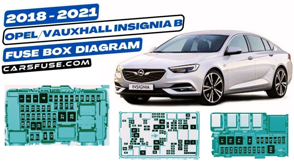 2018-2021 Vauxhall/Opel Insignia B fuse box diagram