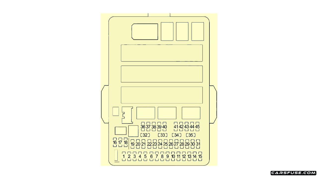 2012-2016 Honda CR-V fuse box diagram