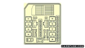 2004-2013 Nissan Note (E11) fuse box diagram