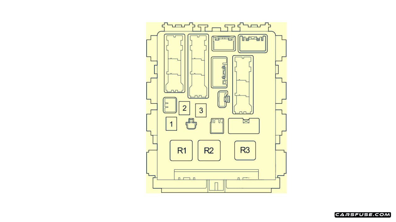 2005-2013 Toyota HiAce (H200) fuse box diagram