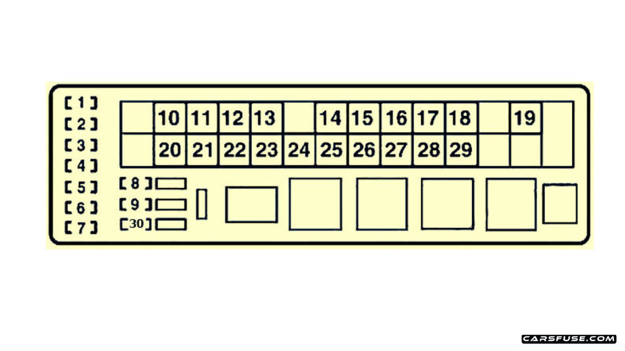 2006-2013 Lexus IS250 / IS350 (XE20) fuse box diagram