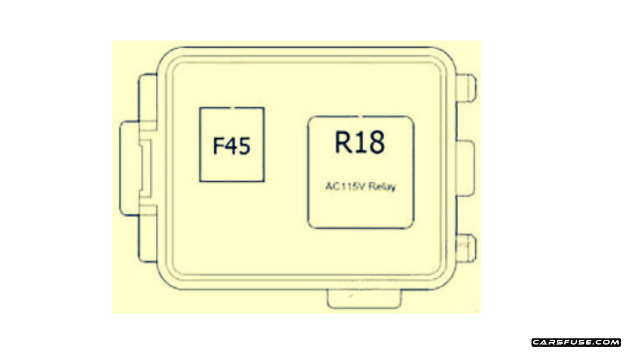2006-2017 Toyota FJ Cruiser fuse box diagram