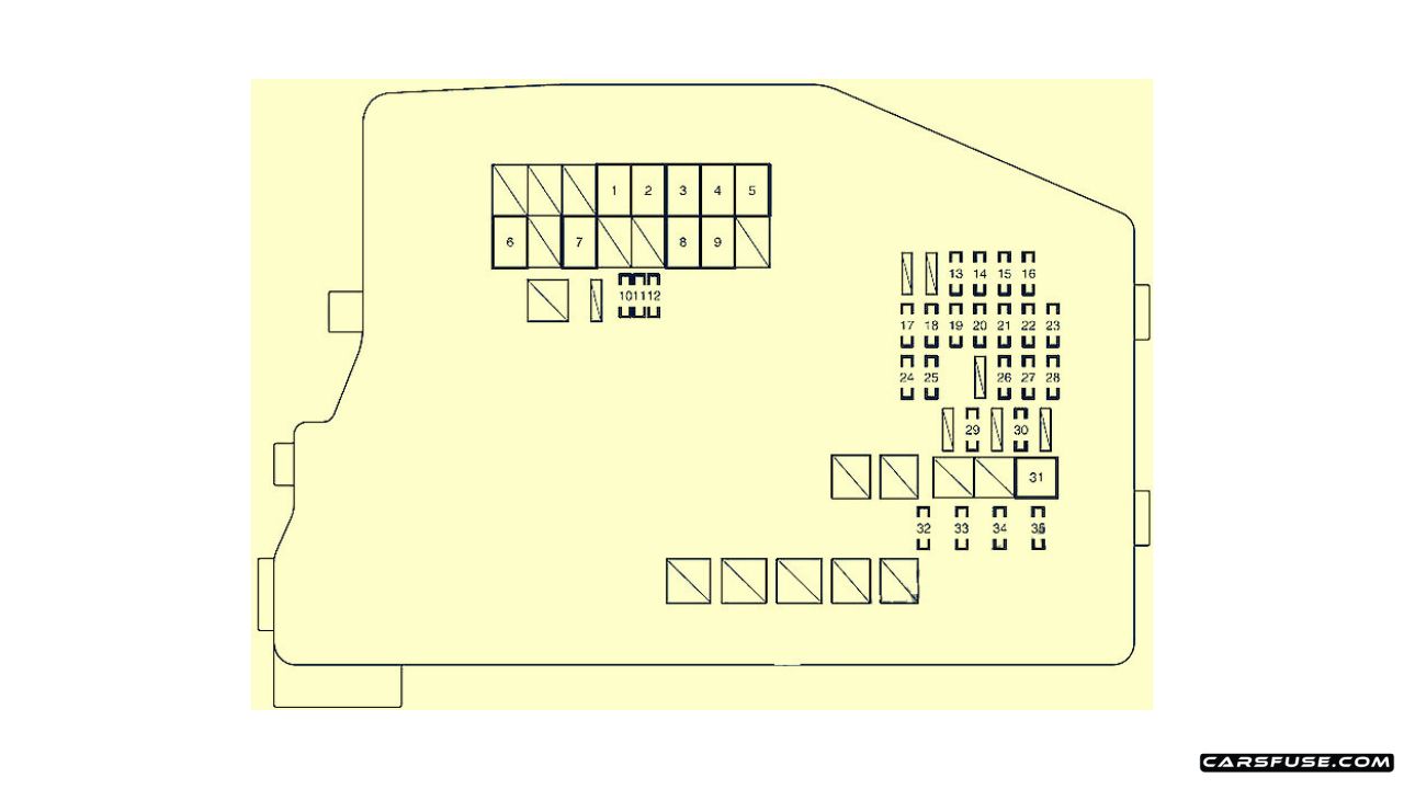 2011-2016 Scion tC (AGT20) fuse box diagram