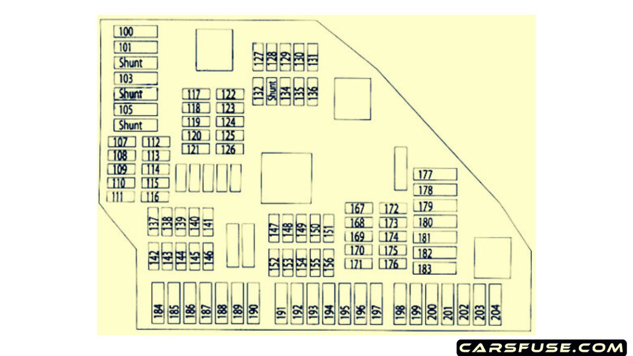 2011-2017 BMW X3 (F25) fuse box diagram